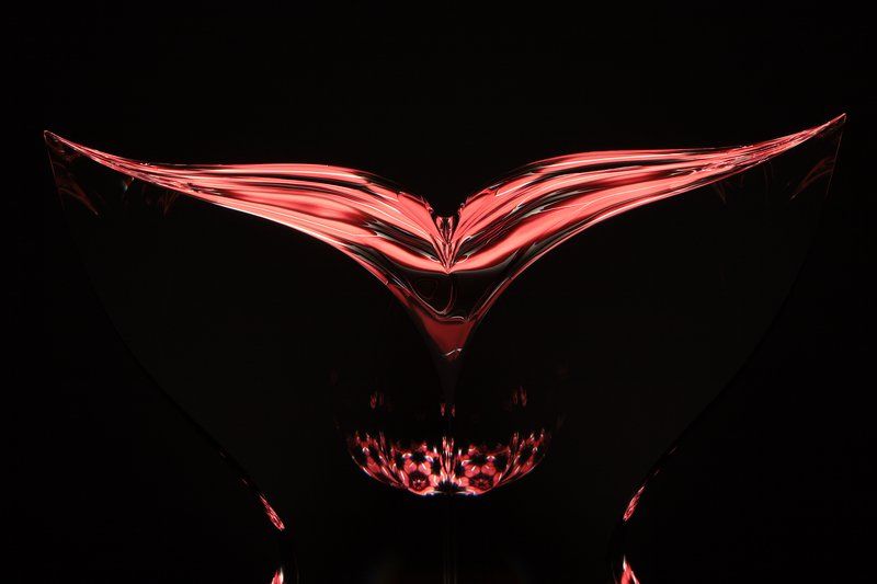 Artist Christopher Ries glass sculpture, Spring (2194) (Westbrook Modern)