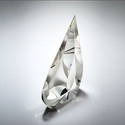 Prisma (1987) by Christopher Ries (Cut, ground and polished optic lead ...